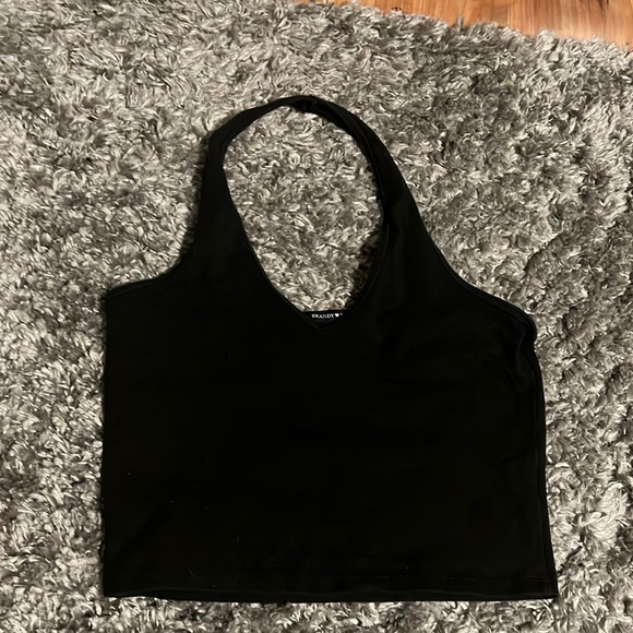Brandy Melville | Tops | Brandy Melville Black Halter Top | Poshmark